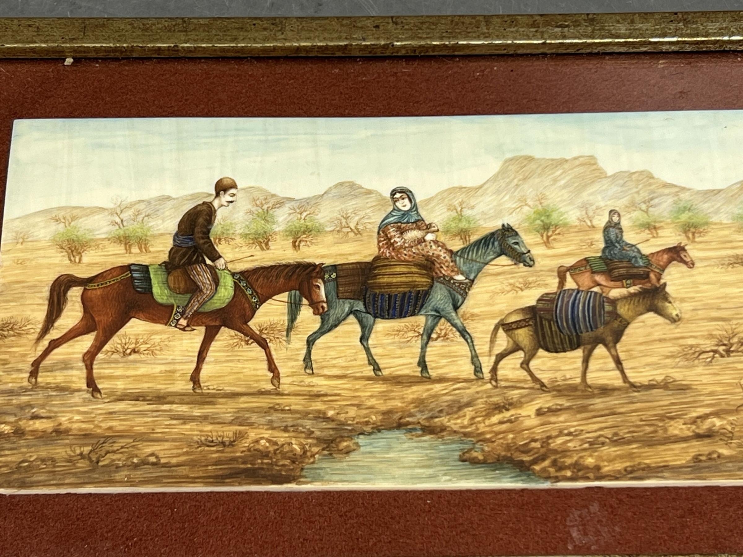 Abbas Rostamian | Scène de nomade dans le désert Perse | MutualArt