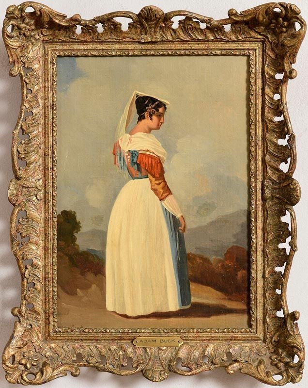 Adam Buck | Portrait of a Lady in a White Dress | MutualArt
