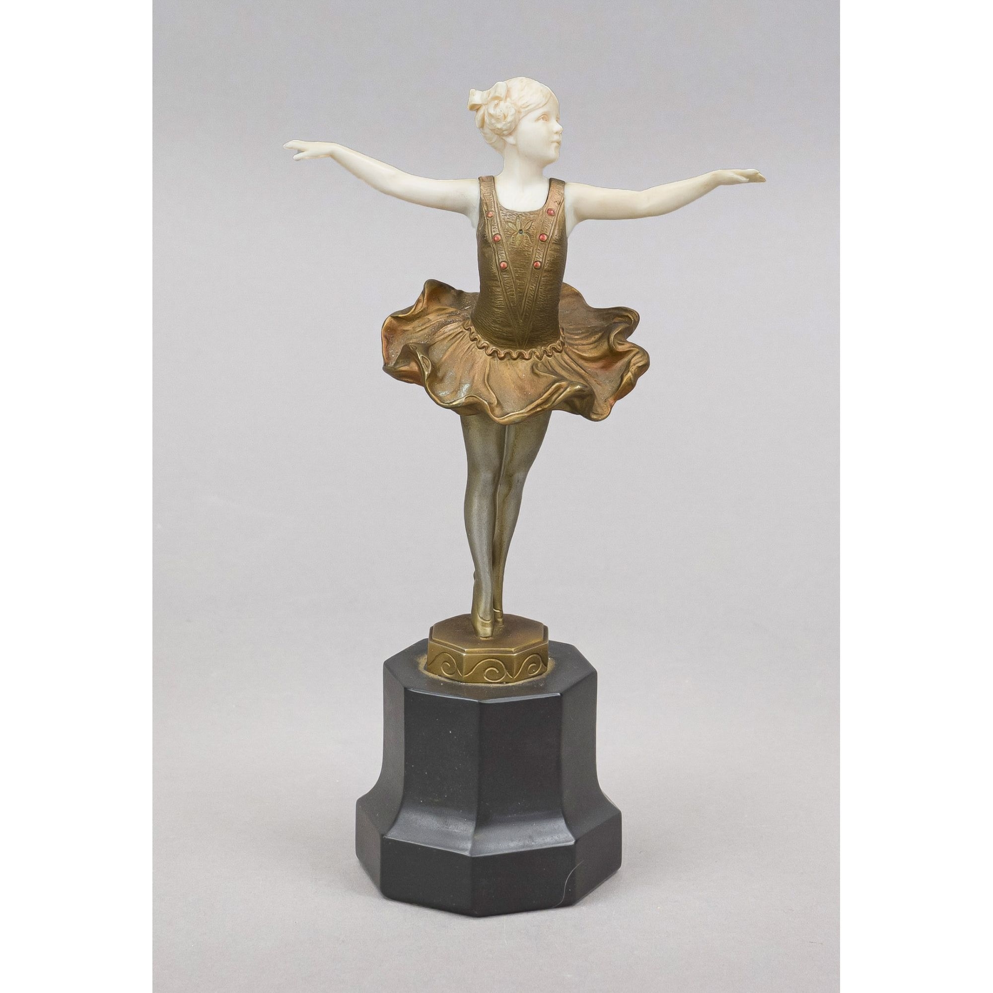 Johann Philipp Ferdinand Preiss | Art-déco Chryselephantine figure c. 1920 (Circa 1920) | MutualArt