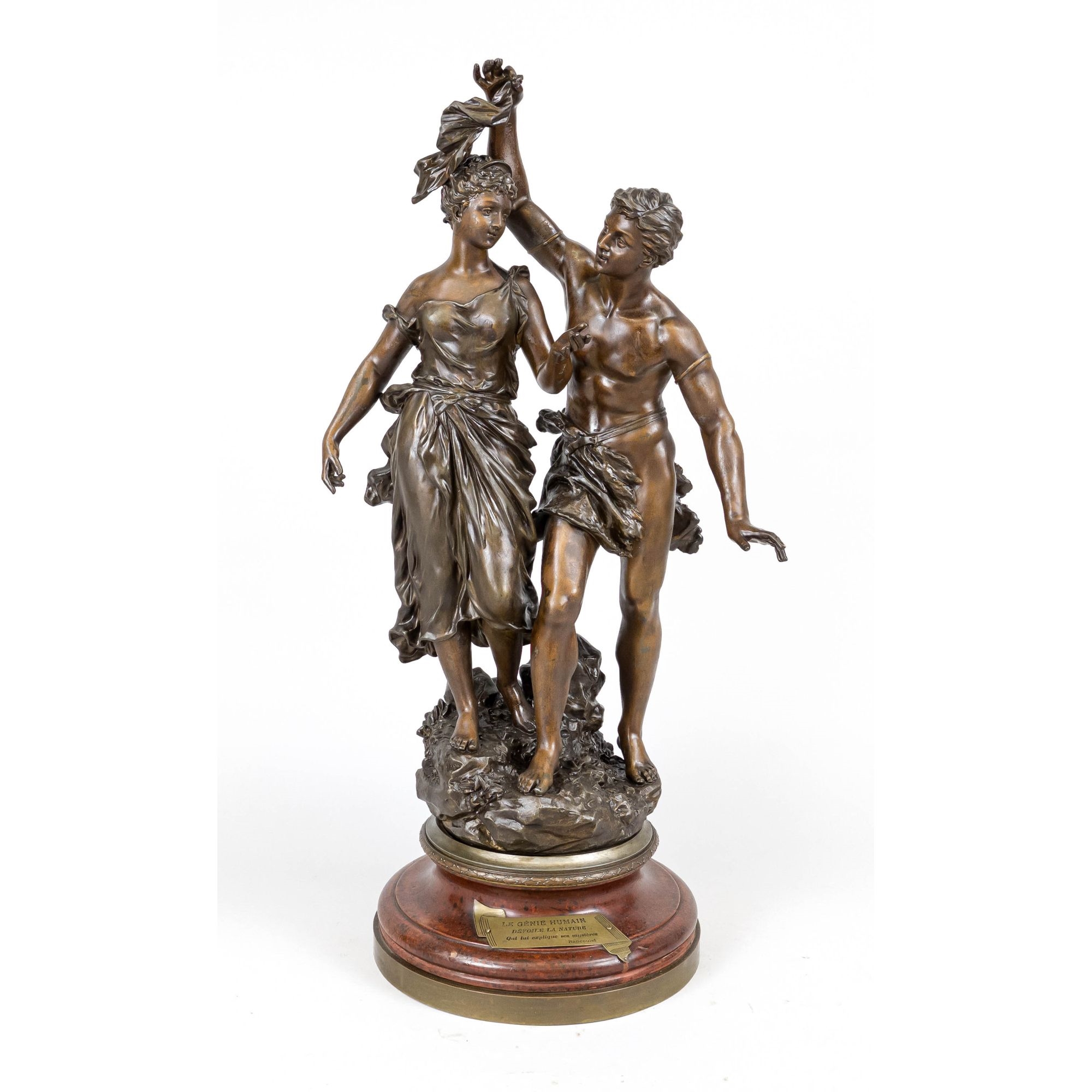 Ernest Rancoulet | large group of figures ''Le Génie Humain | MutualArt