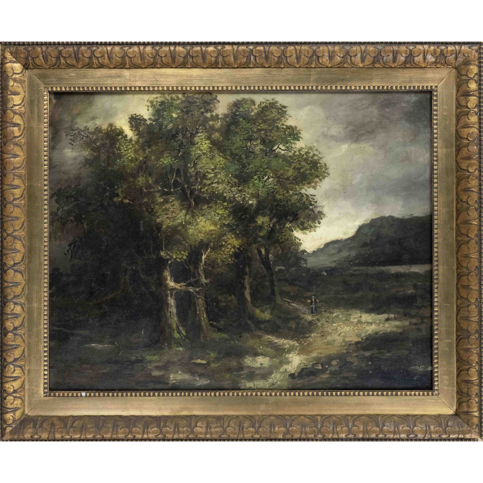 K. Mayerhofer | 1st half 20th century Landscape with approaching storm ...