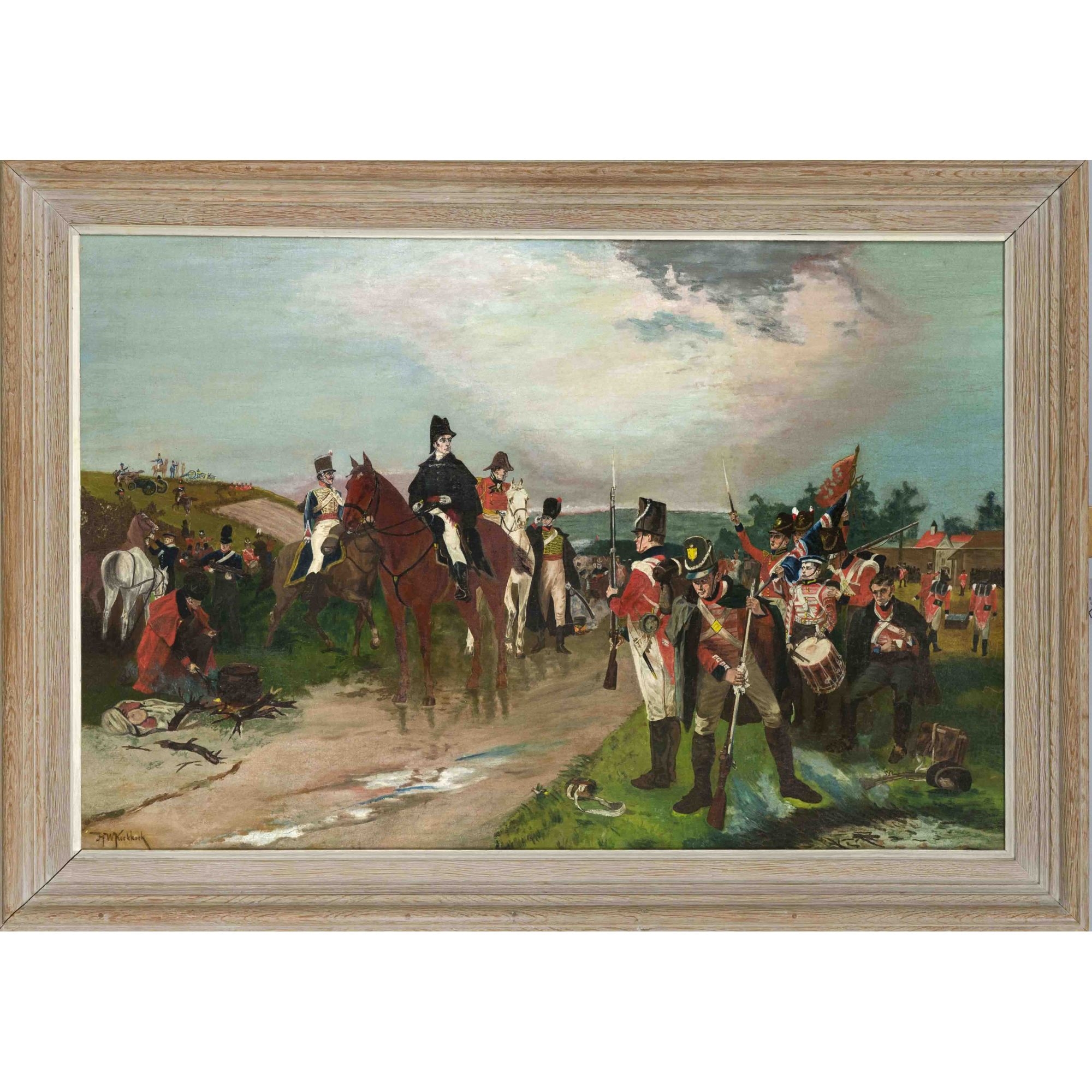 Hermanus Willem Koekkoek | Russian Cavalry and Infantry Escorting ...