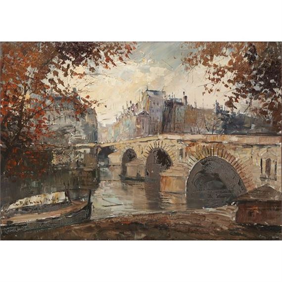 Georges Behras | Parisian landscape, Montmartre, 1976 | MutualArt