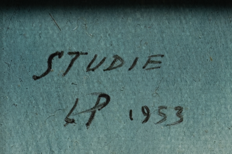 Leo Piron | Studie' (Self-portrait of the artist (1953) | MutualArt