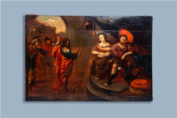 European School, 19th Century | John the Baptist accusing Herod and ...