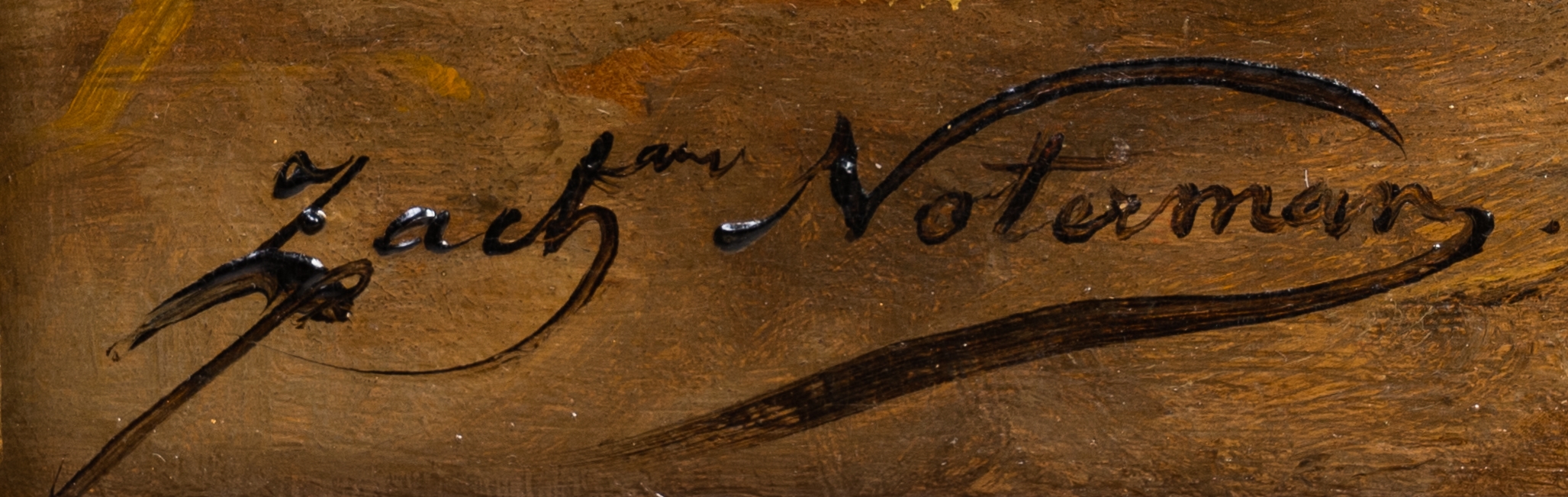 Zacharie Noterman | Three dogs and a jay | MutualArt