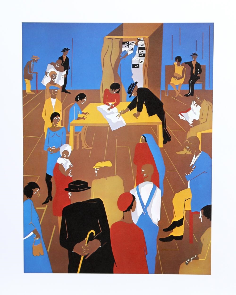 Jacob Lawrence | THE COURTYARD LIBRARY | MutualArt