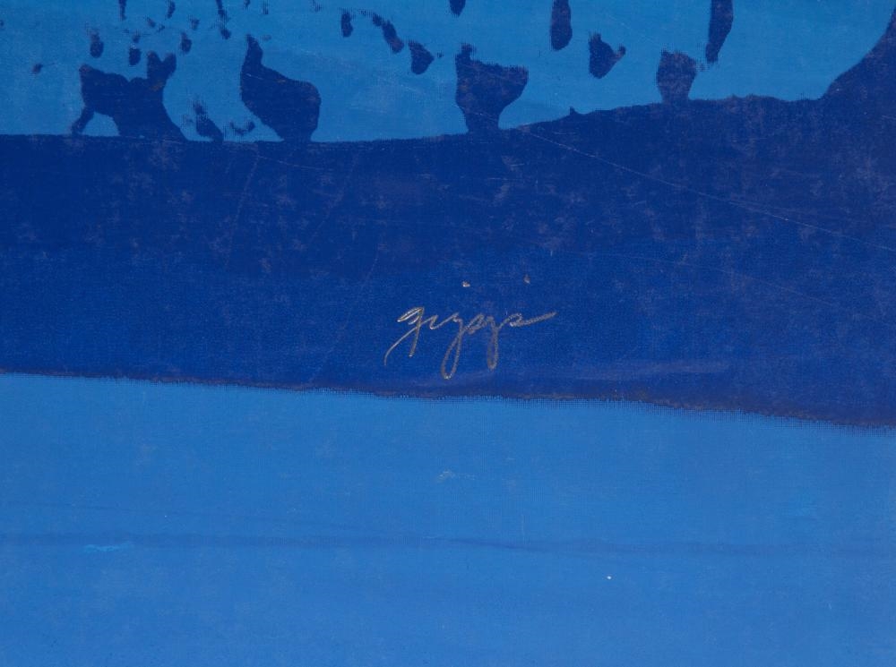 Joseph Grippi | LANDSCAPE IN BLUE AND SILVER (Circa 1980) | MutualArt