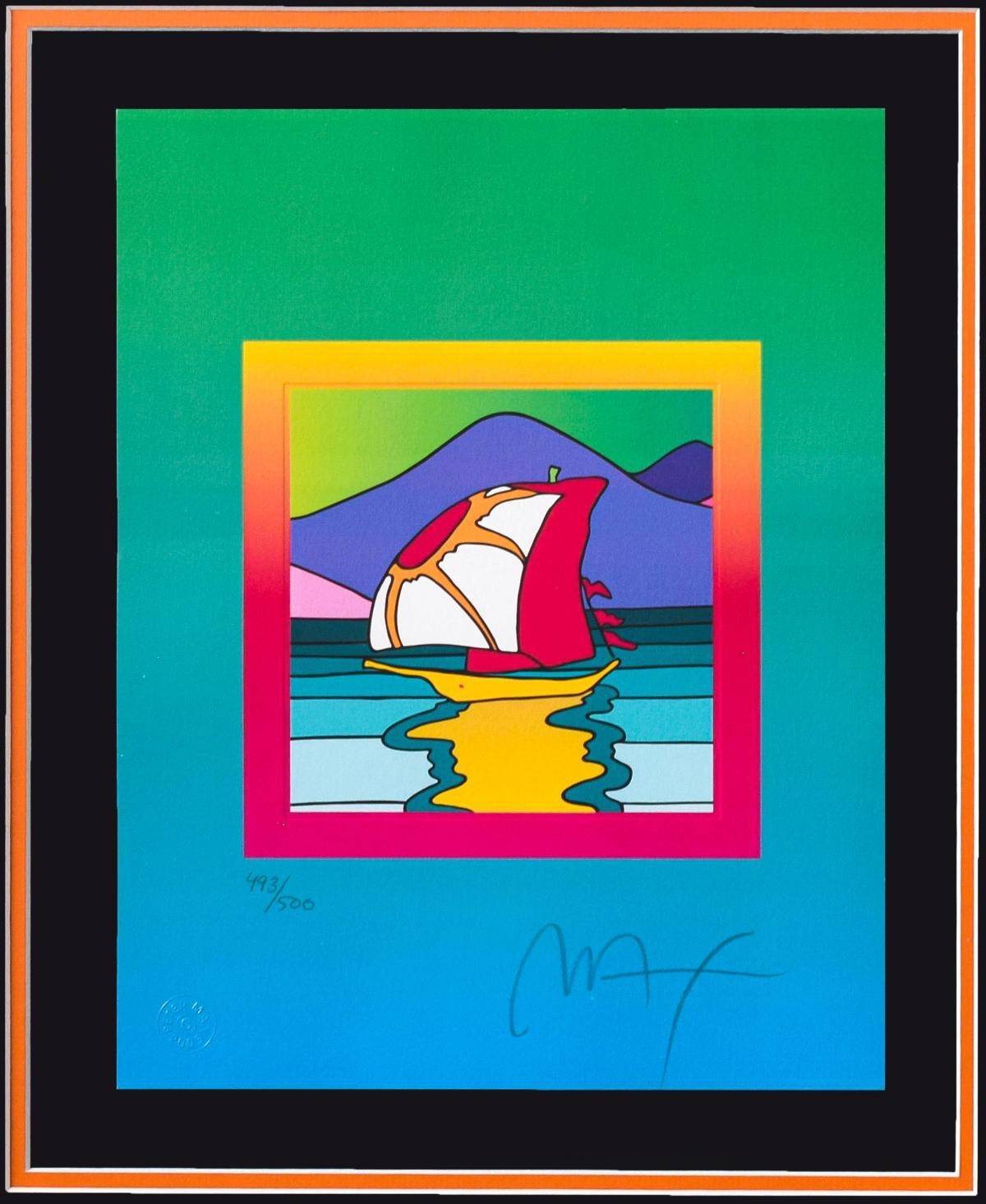 Peter Max | Sailboat East on Blends | MutualArt