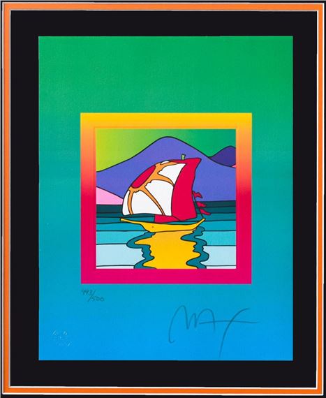 Peter Max | Sailboat East on Blends | MutualArt