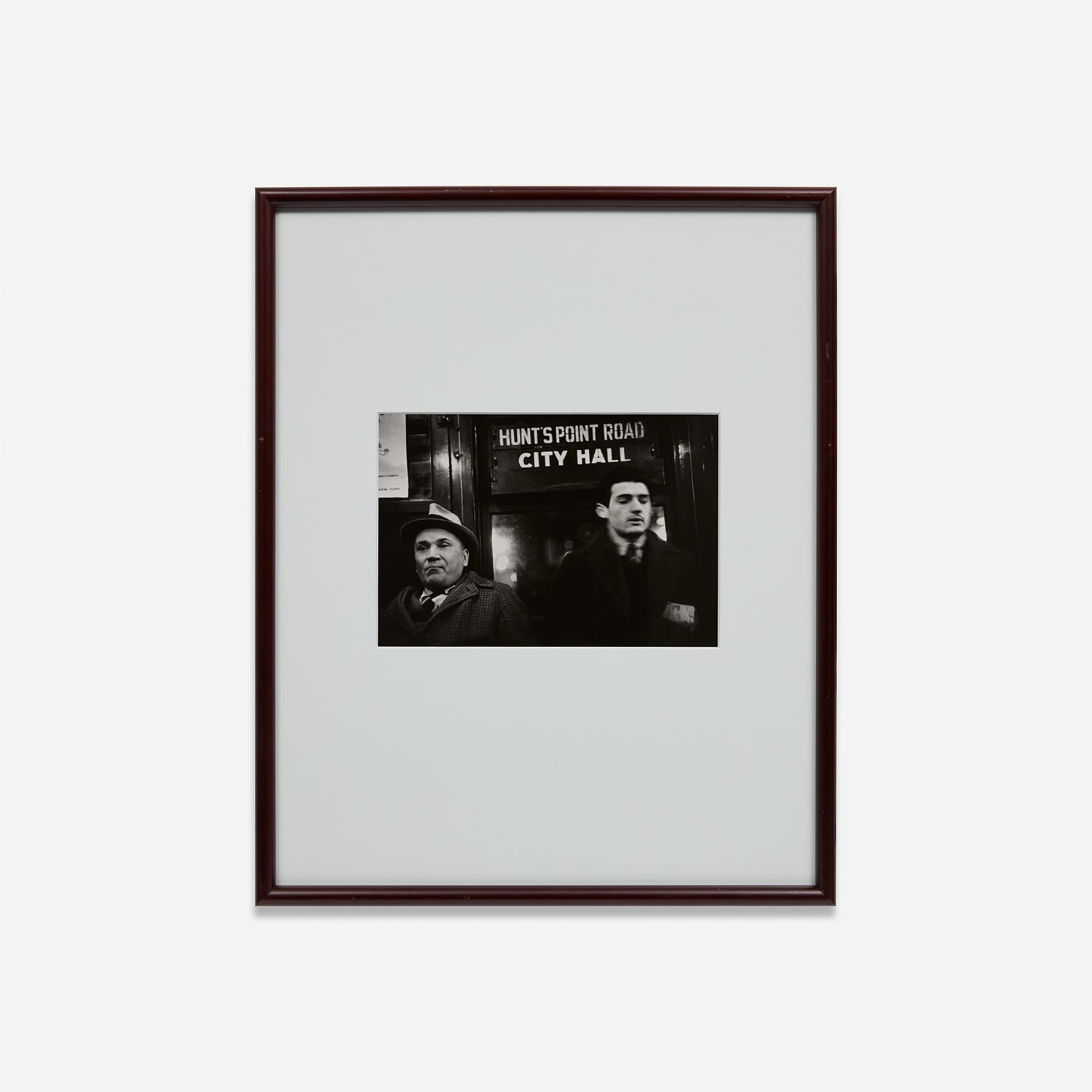 Walker Evans | Subway Portrait (two men, Hunt's Point Road, City Hall ...