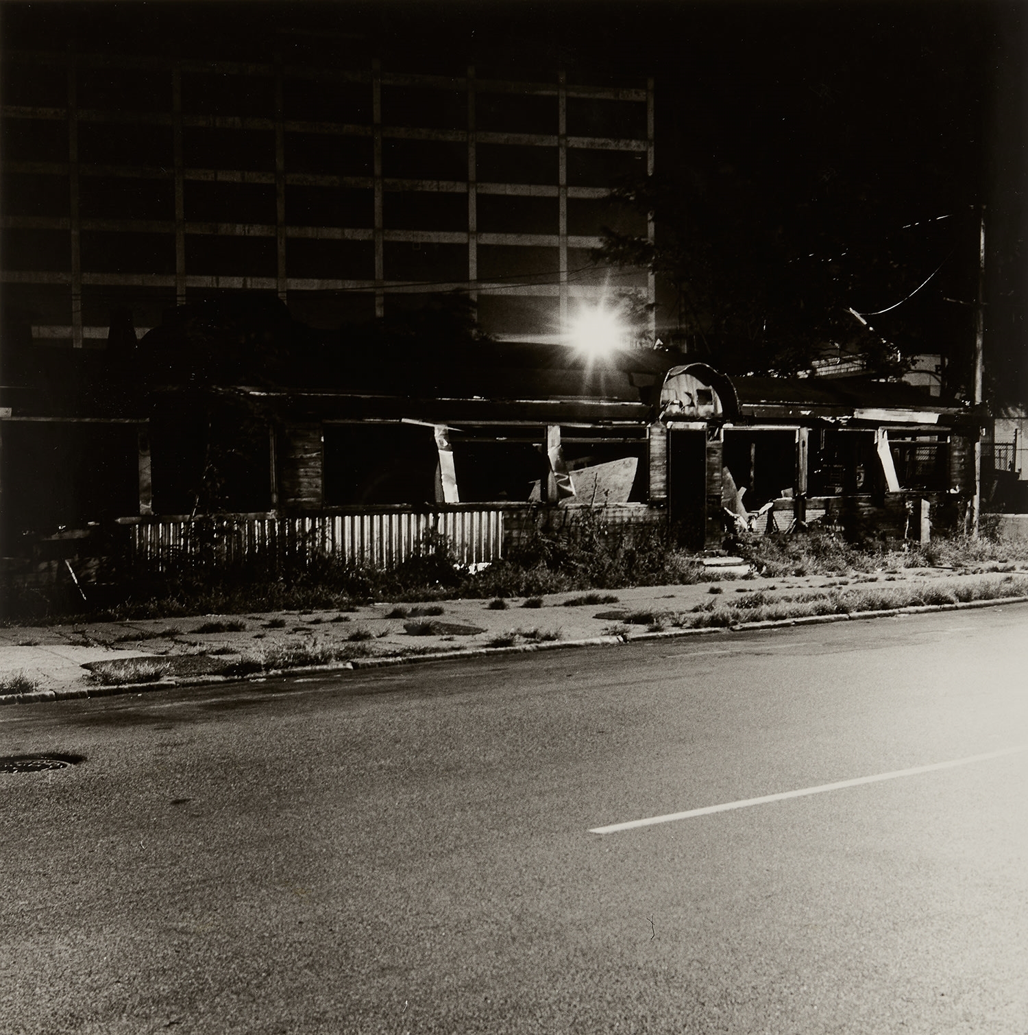 Peter Hujar | Wrecked Diner (1976) | MutualArt