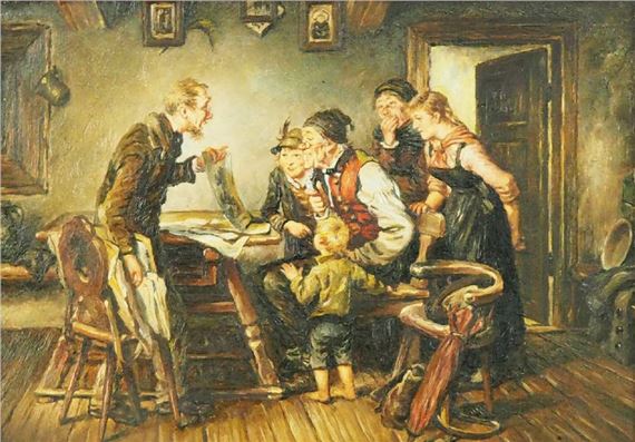 Josef Hofbauer | In der Bauernstube (1993) | MutualArt