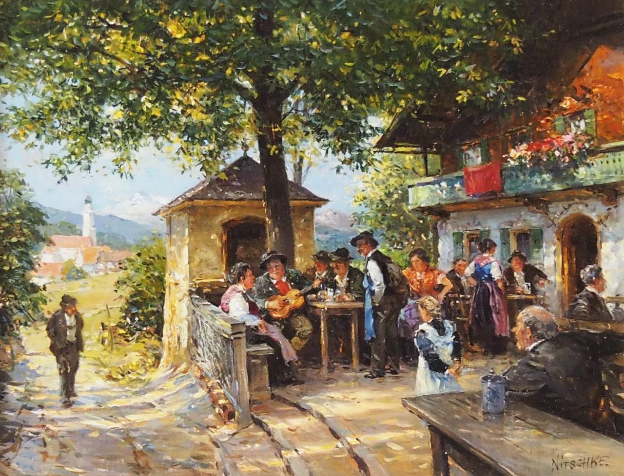 Detlev Nitschke | Im Biergarten | MutualArt