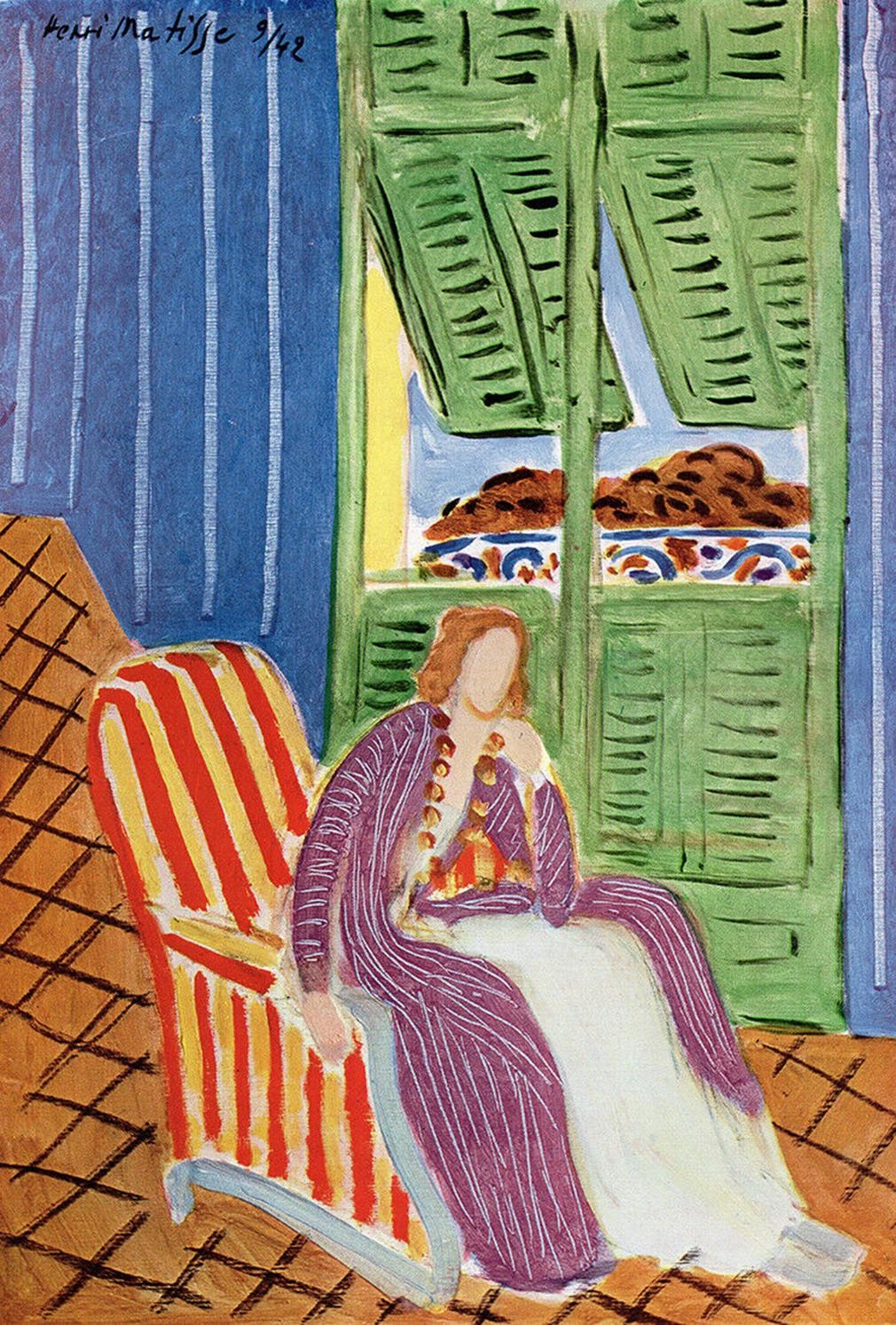 Henri Matisse | The Violet Dress (La Robe Violette) (1945) | MutualArt