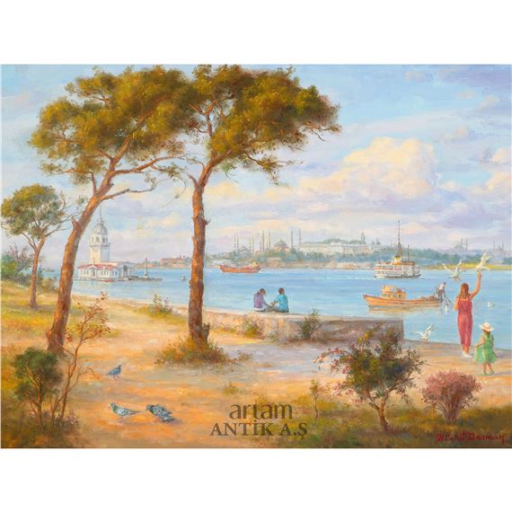 Hüseyin Cahit Derman | Salacak’tan Boğaziçi’ne Bakış | MutualArt