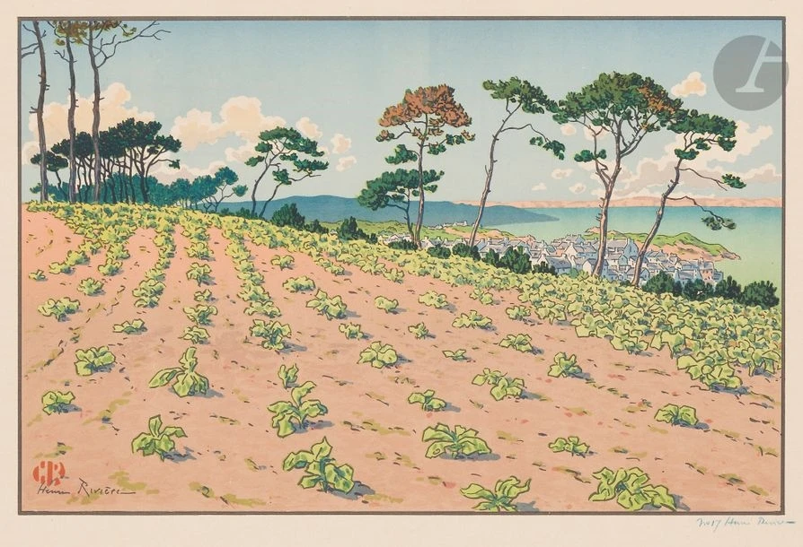 Henri Rivière | Douarnenez seen from the Ris (1916) | MutualArt