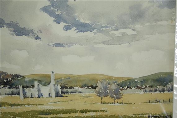 Harland Hinchcliffe | two unframed watercolour landscapes | MutualArt