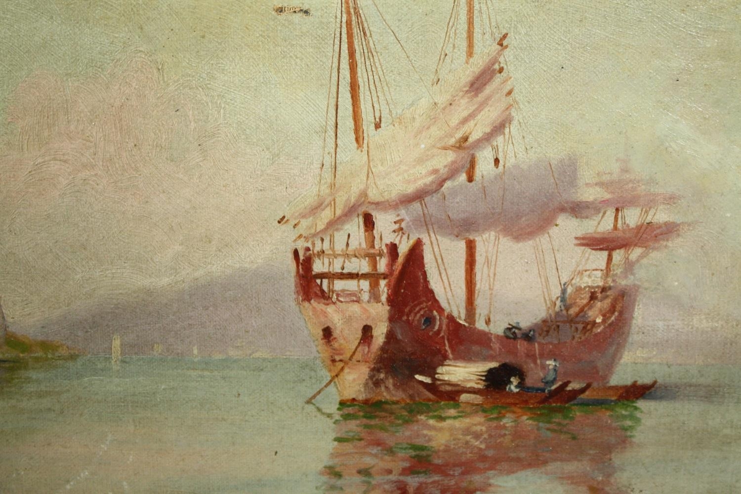 J. G. Purvis | galleon at anchor | MutualArt