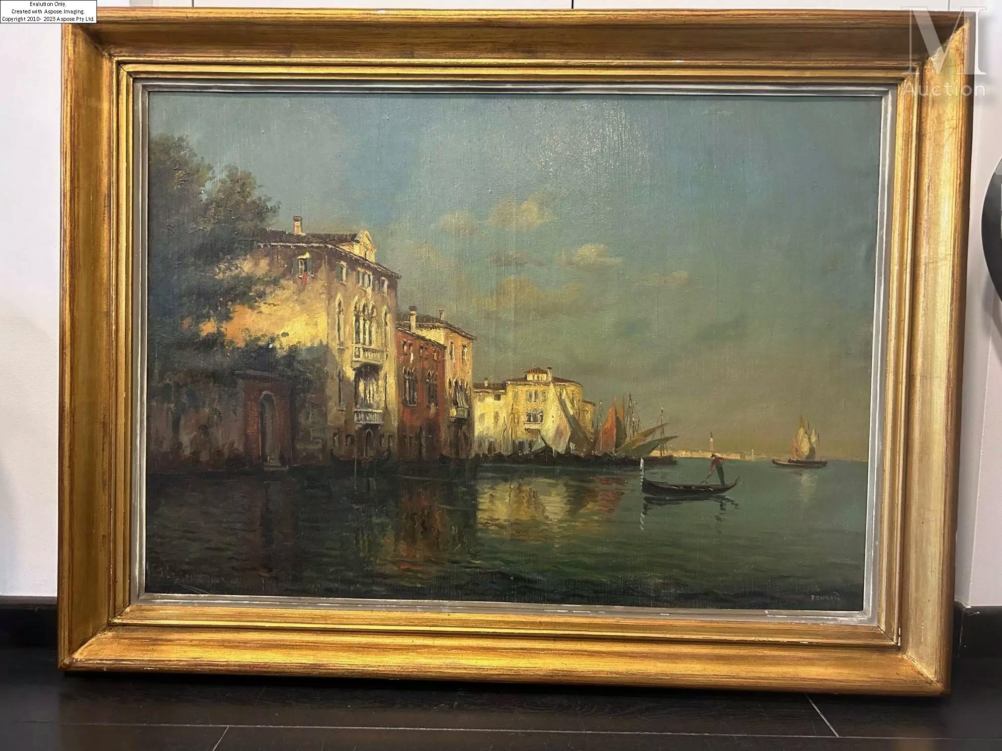 Antoine Bouvard Snr. | Gondoles à Venise (1870) | MutualArt
