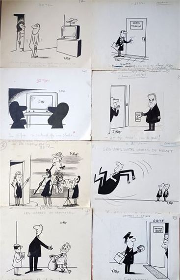 Jacques Laplaine | Illustrations pour le Canard enchaîné | MutualArt