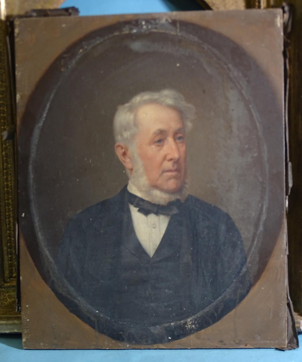 British School, 19th Century | 2 works: Portrait of an officer and ...