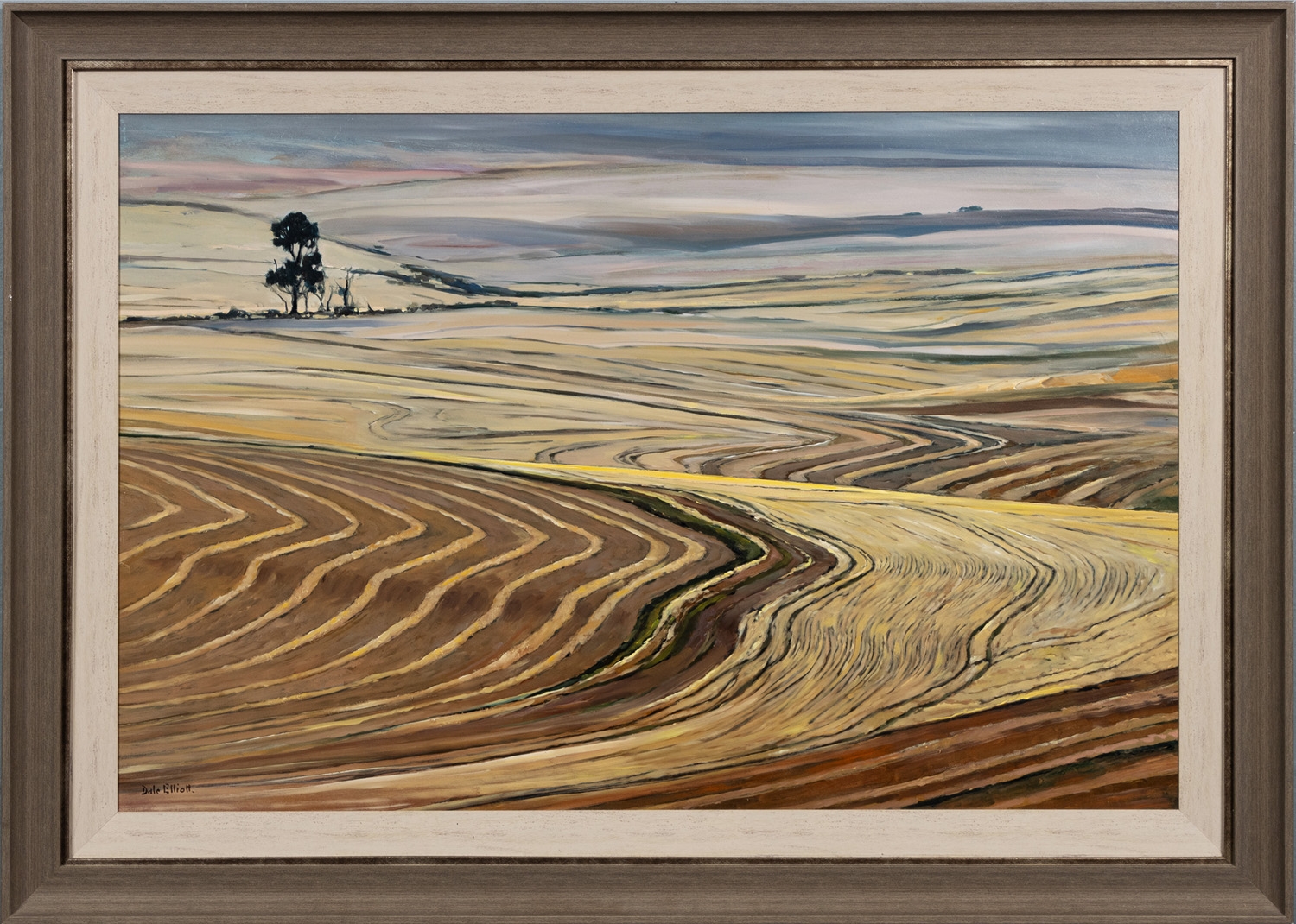 Dale Elliott | Farmhouse in landscape | MutualArt