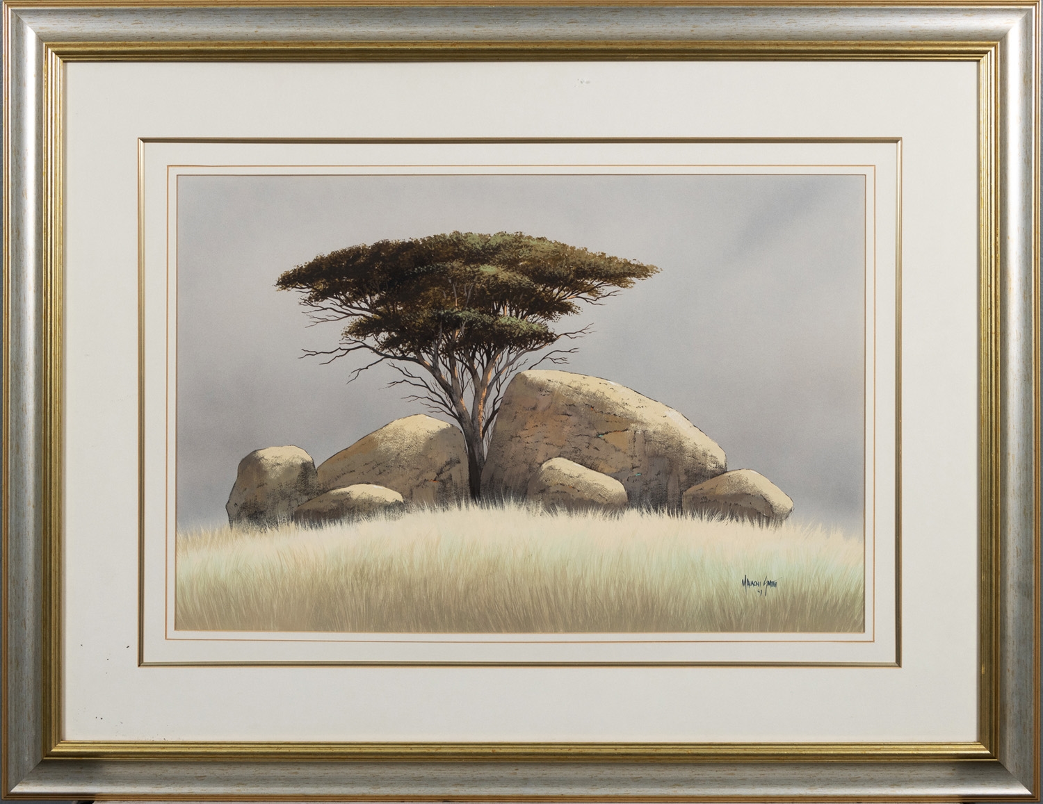 Malachi Smith | tree and rocks | MutualArt