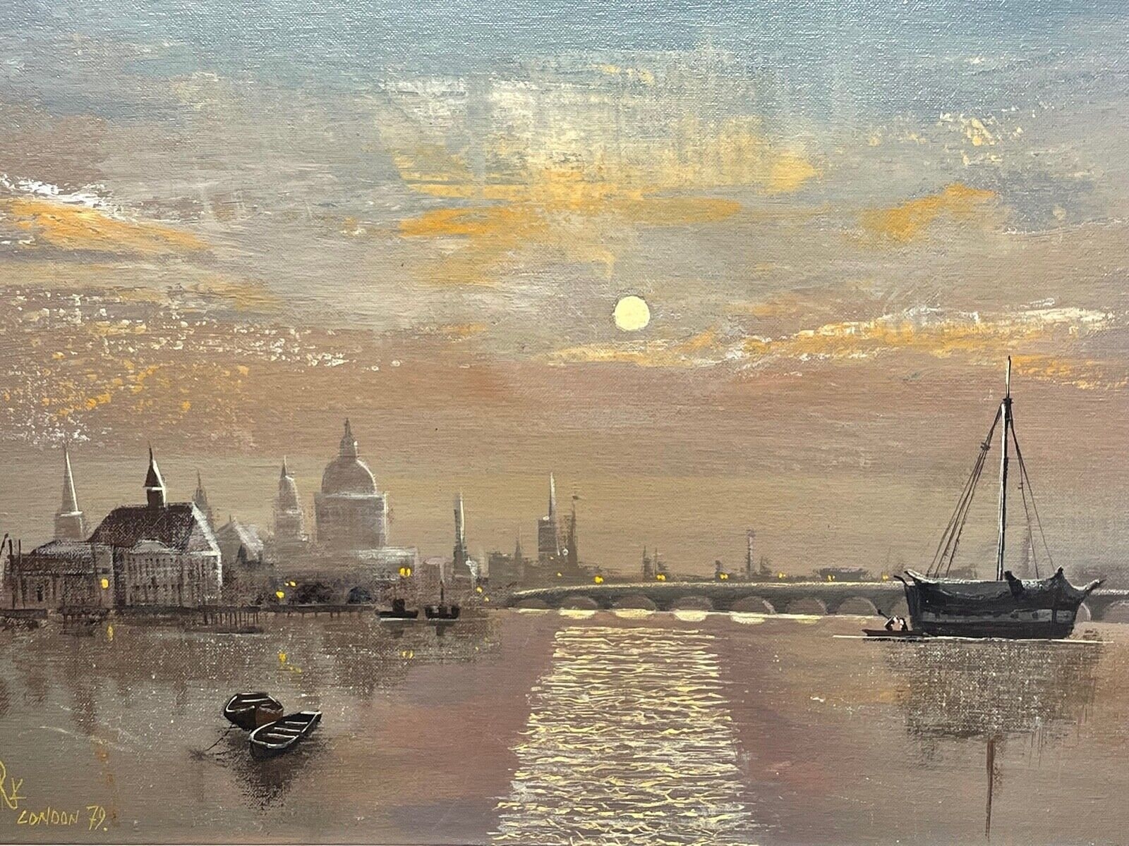 William Marlow | BLACKFRIARS BRIDGE & ST PAULS CATHEDRAL OIL PAINTING ...