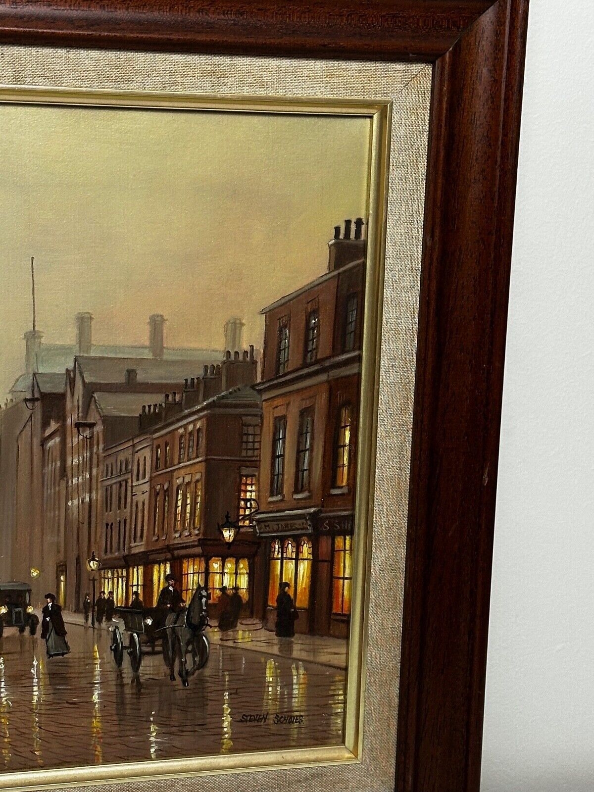 Steven Scholes | STRAND STREET DOCK ROAD 1911 OIL PAINTING (Late 20th ...