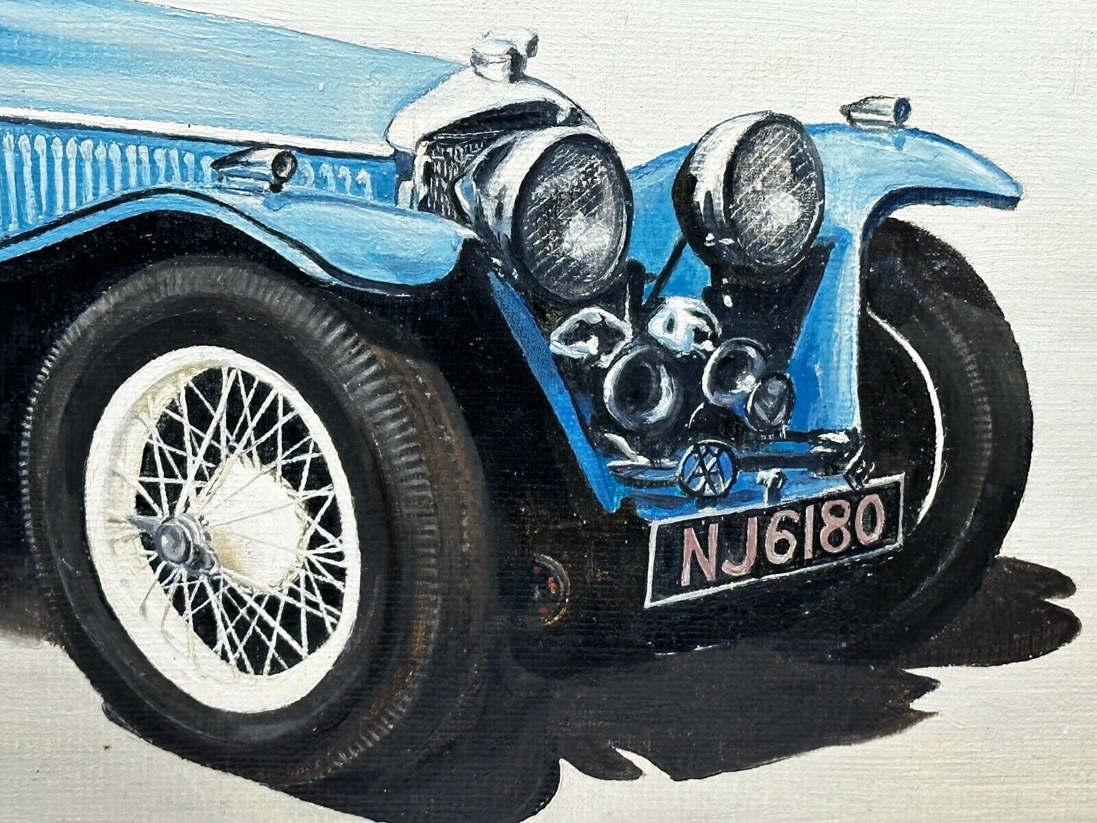 R Hewitt | 1934 RILEY MPH 12/6 OIL PAINTING (20th Century) | MutualArt