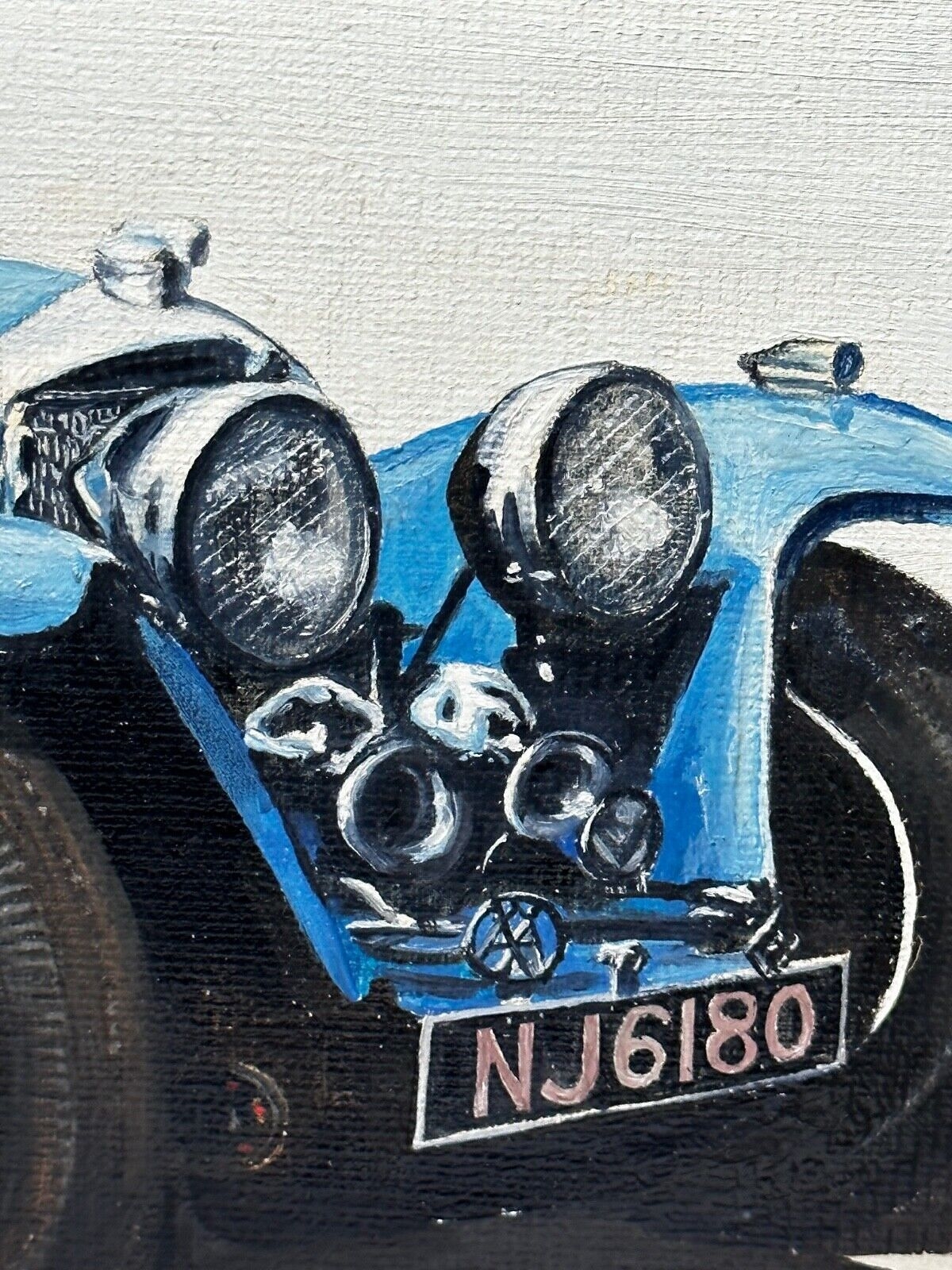 R Hewitt | 1934 RILEY MPH 12/6 OIL PAINTING (20th Century) | MutualArt