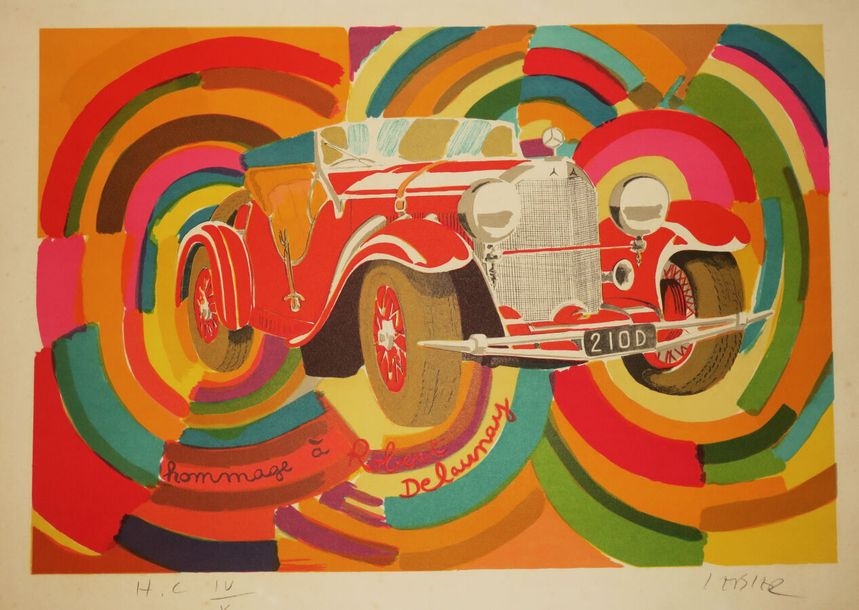 Daniel Lebier | Hommage à Robert Delaunay (Voiture) | MutualArt