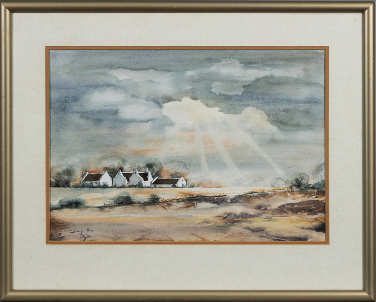 Shelagh Price | farmhouses in landscape | MutualArt