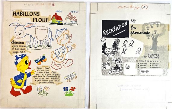 Pierre Jodon | / Set of 18 original illustrated models by Pierre Jodon ...