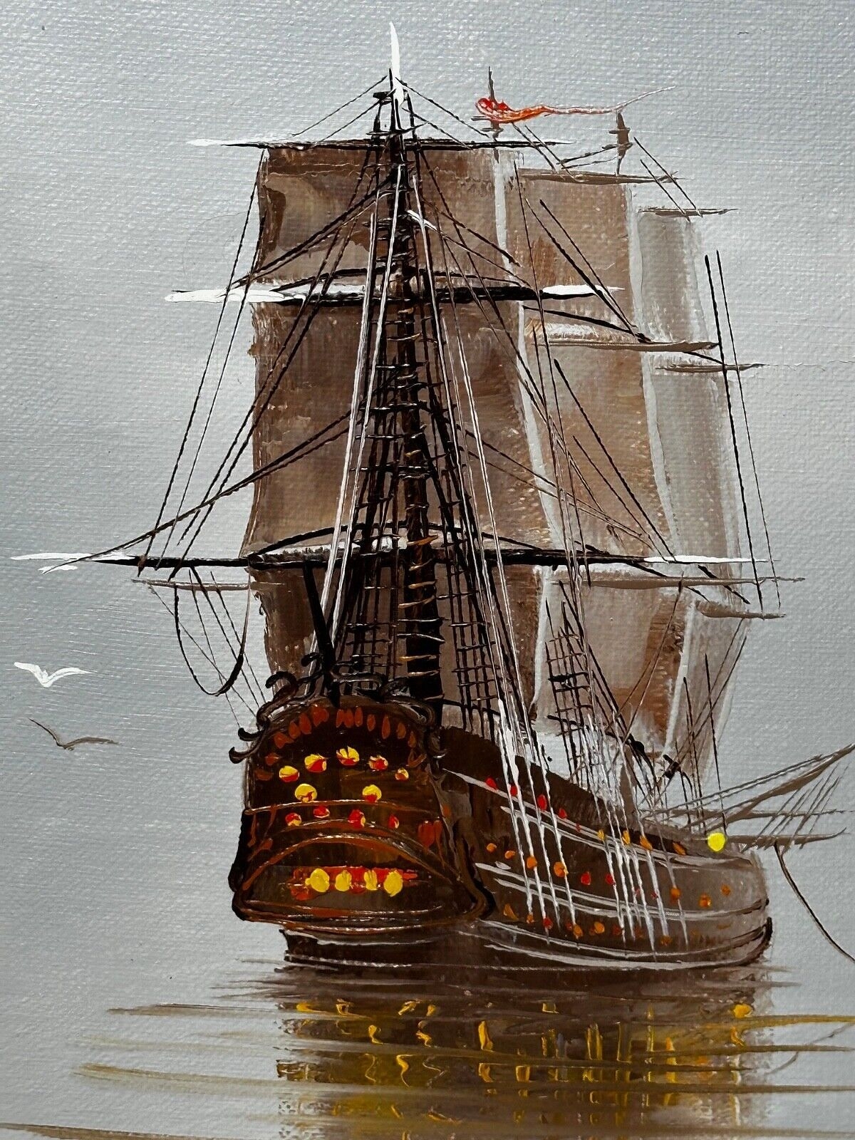 Danny Garcia | PAIR OF MARINE GALLEON SHIPS PAINTING | MutualArt