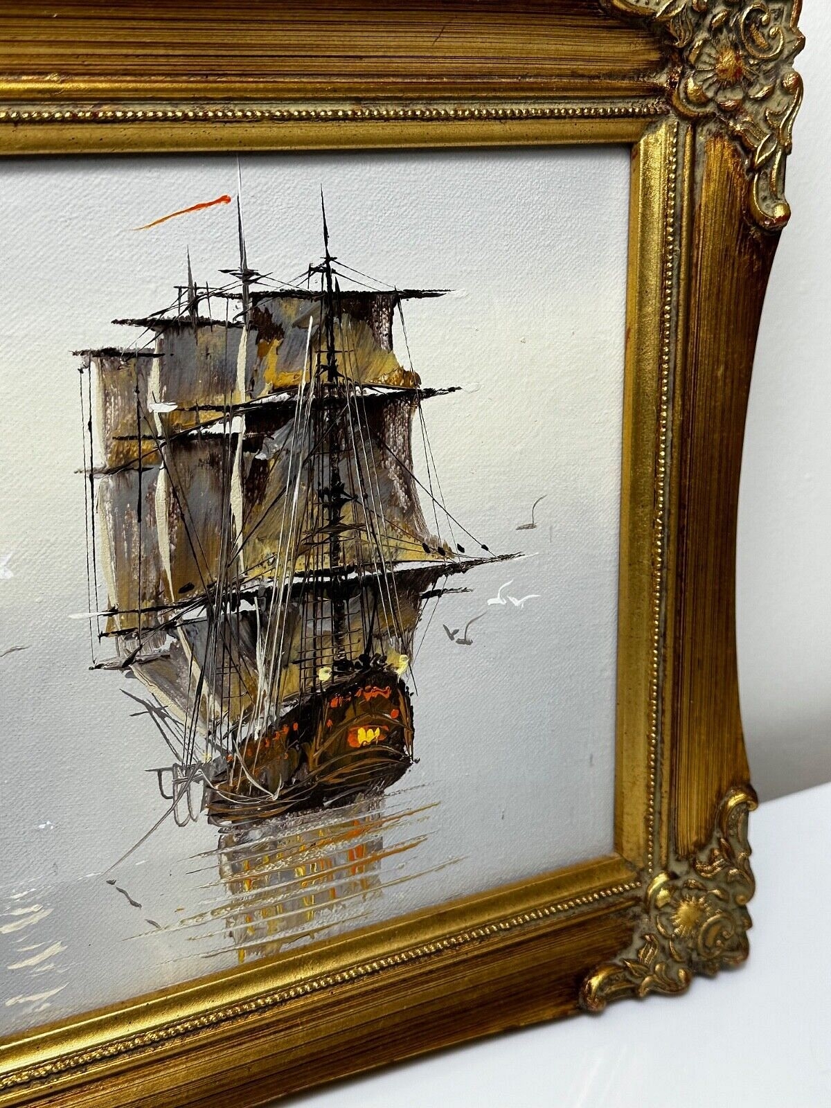 Danny Garcia | PAIR OF MARINE GALLEON SHIPS PAINTING | MutualArt