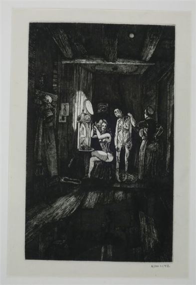 Philippe Mohlitz | MOHLITZ Philippe (born 1941) - [Interior, young woman getting ready] | MutualArt