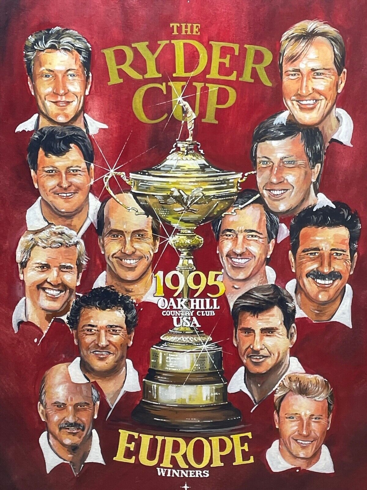 John Taylor | THE RIDER CUP 1955 WATERCOLOUR PAINTING (20th Century ...