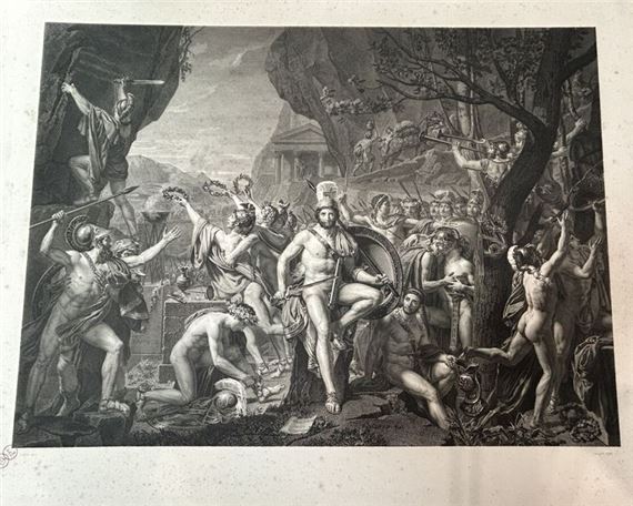 Jacques-Louis David | Leonidas at Thermopylae (1813) | MutualArt