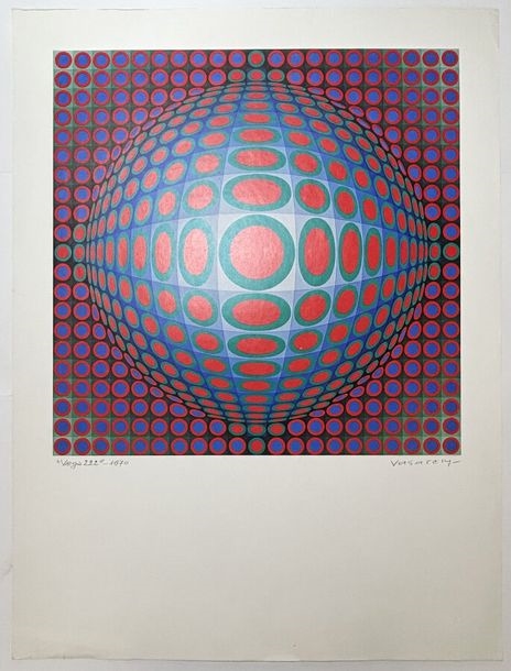 Victor Vasarely | Vega 222 (1970) | MutualArt
