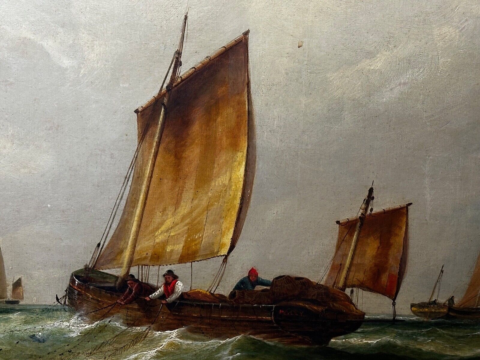 William Broome | POLLY RAMSGATE FISHING BOAT TRAWLERMEN OFF DOVER OIL ...