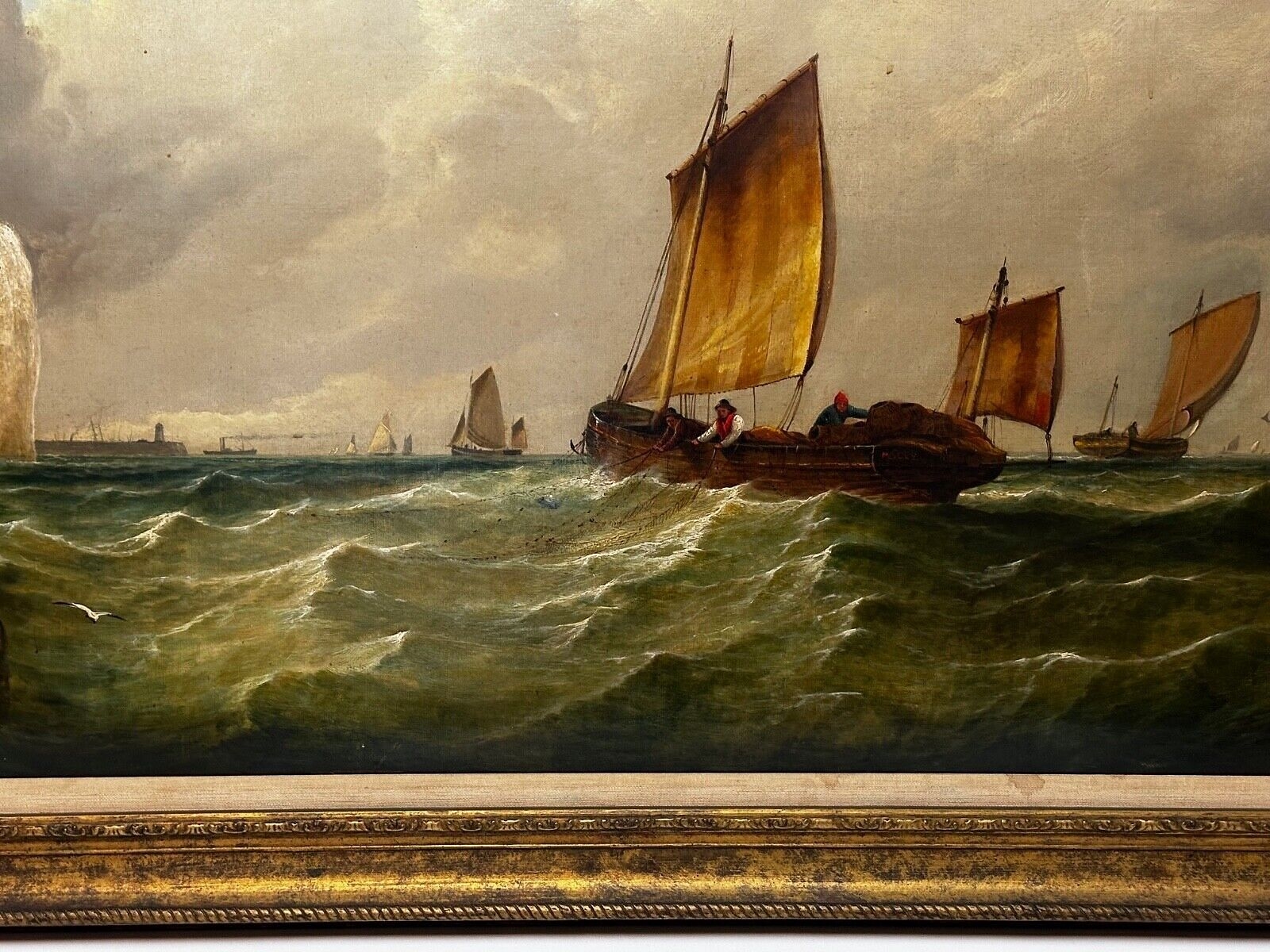 William Broome | POLLY RAMSGATE FISHING BOAT TRAWLERMEN OFF DOVER OIL ...