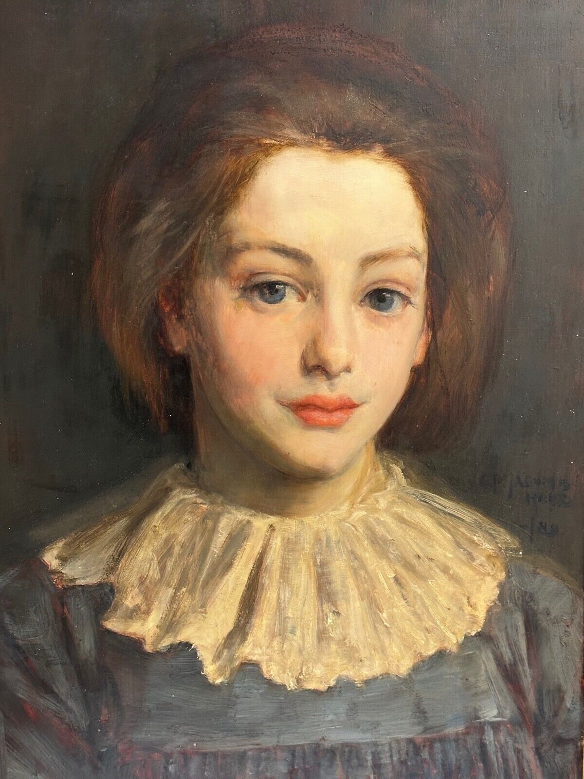 George Percy Jacomb-Hood | PORTRAIT OF A YOUNG LADY IN BLUE DRESS OIL ...