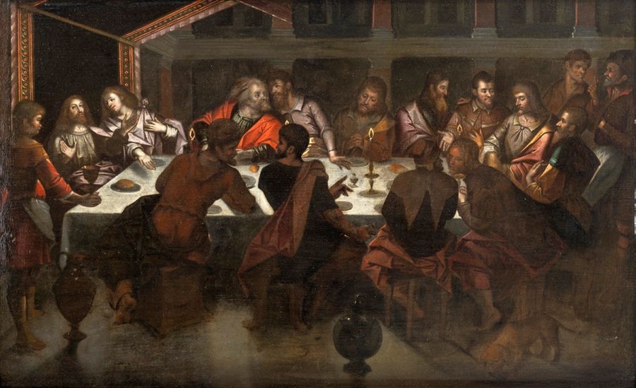 French School, 16th Century | The Last Supper or the Last Supper of Christ and his disciples ...