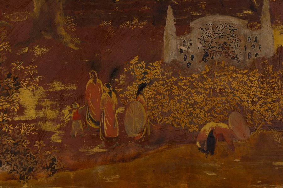 Pham Duc Cuong | Landscape at the Chua Thay pagoda | MutualArt