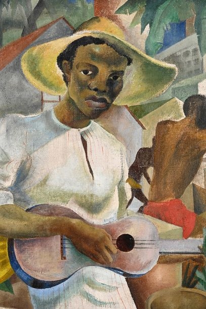 Caribbean School, 20th Century | The Young Creole Guitarist, 1935 (1935 ...