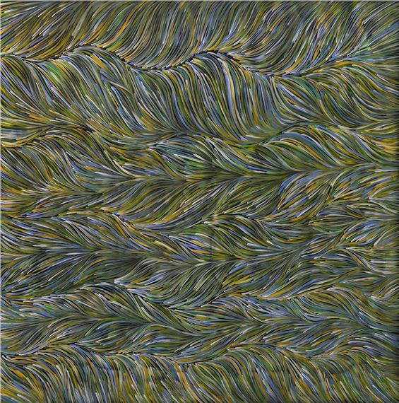 Patrick Rumble Kemarre | Bush Leaves (2021) | MutualArt