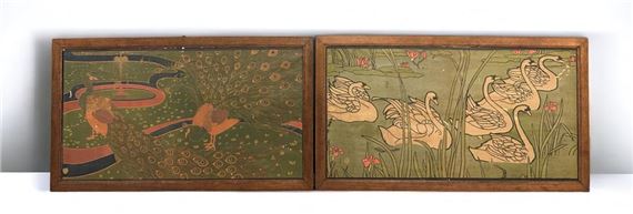 Louis Rhead | Art Nouveau Poster: Swans | MutualArt