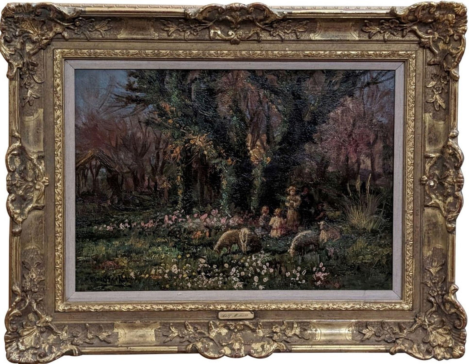 Adolphe Joseph Thomas Monticelli | Courtship | MutualArt